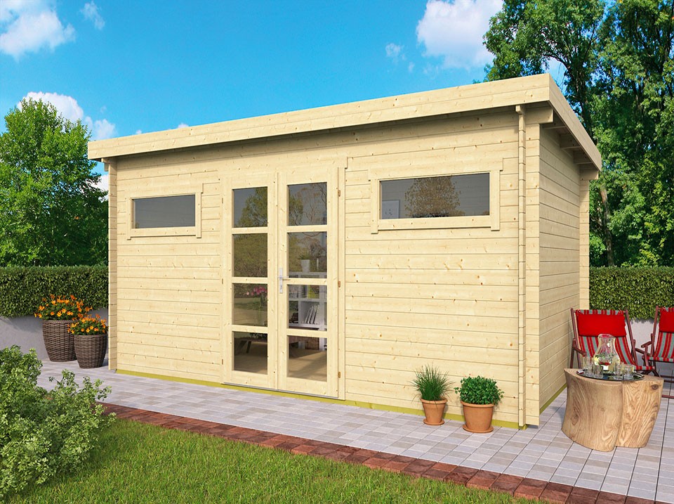 Abri de jardin CARCASSONNE 13.4m² - 28mm | Direct abris